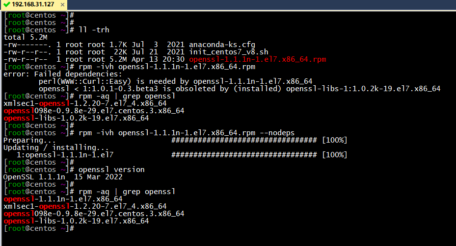 CentOS7通过rpm包方式升级OpenSSL修复漏洞-开发者社区-阿里云