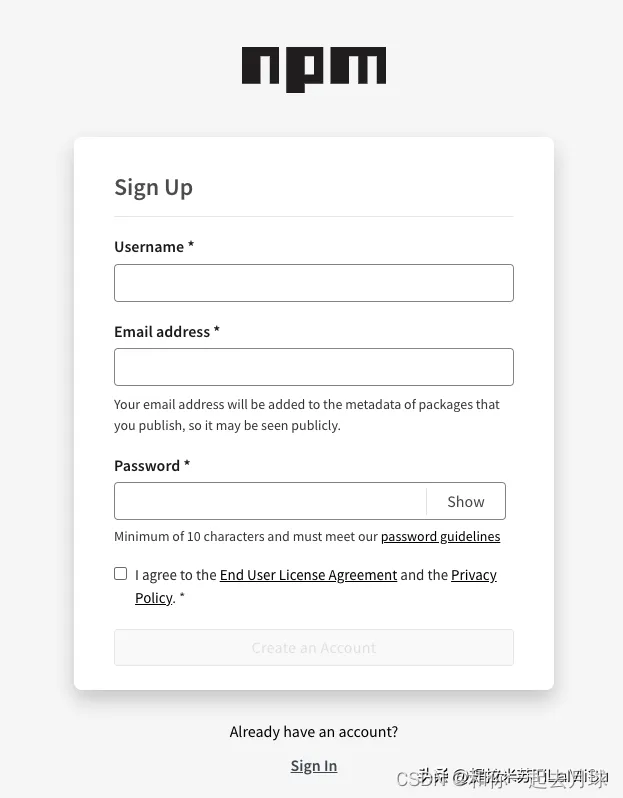 npm 账户的创建、测试、登录-阿里云开发者社区