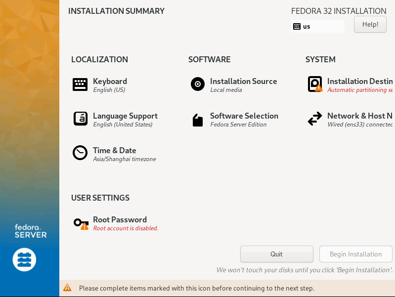 Fedora32 Server版安装与初体验-阿里云开发者社区