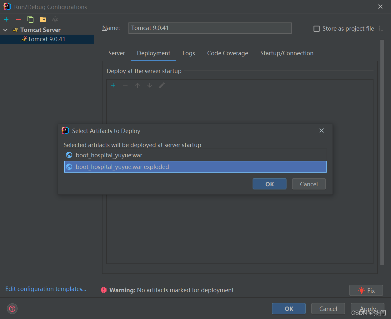解决IDEA配置Tomcat时找不到war或war exploded-开发者社区-阿里云