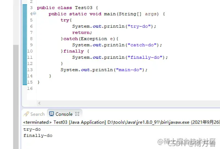 【学习笔记】【Java】try-catch-finally中，finally是在什么时候执行的：try结束、catch结束、return前-阿里云开发者社区