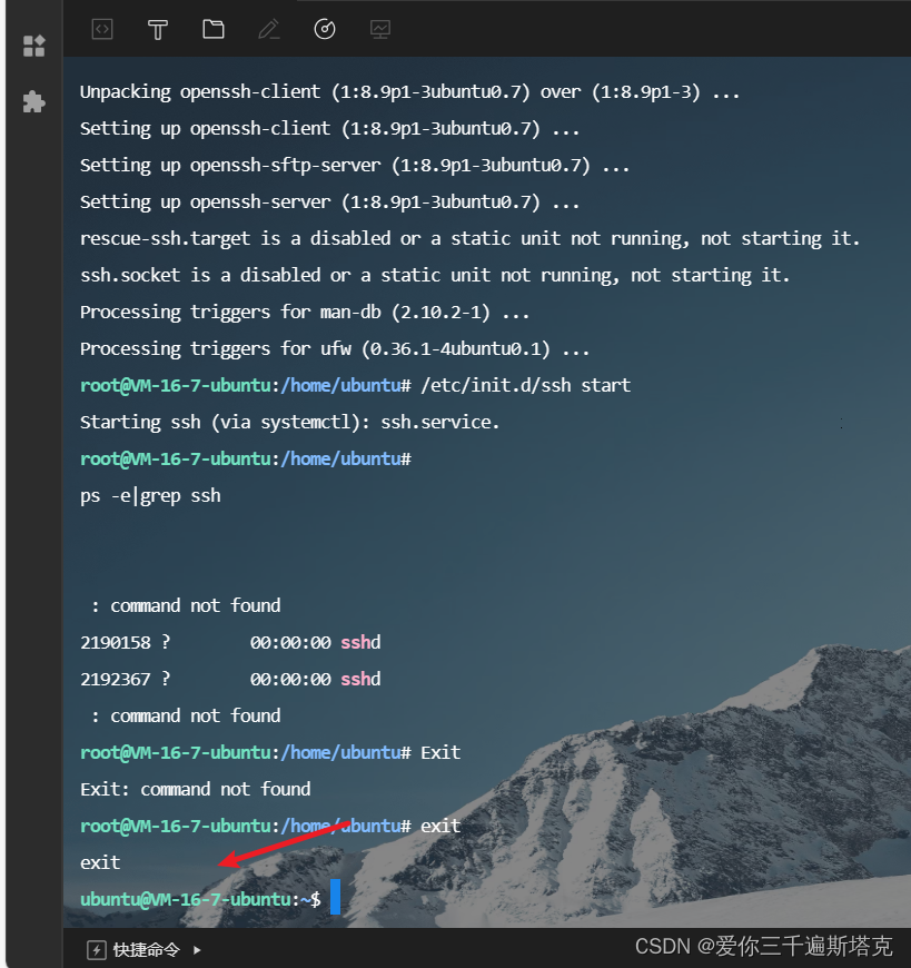 退出root用户,登录root用户， sudo su root ，exit是退出-阿里云开发者社区