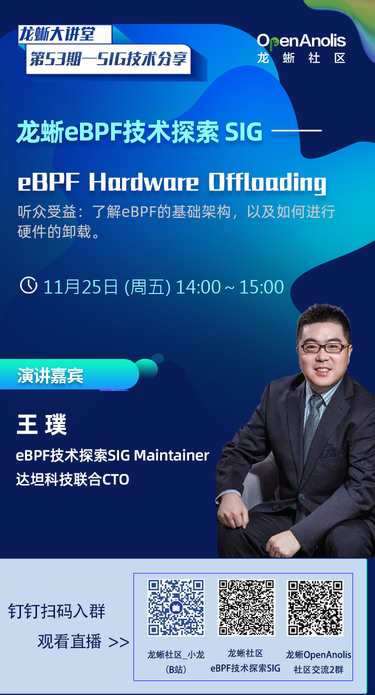 eBPF技术探索SIG：eBPF Hardware Offloading，今天2点见 | 第53期-阿里云开发者社区