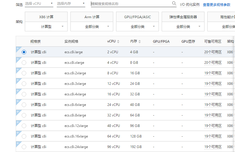 阿里云高性能企业级甄选Intel第八代计算型c8i、通用型g8i和内存型r8i实例简介-阿里云开发者社区