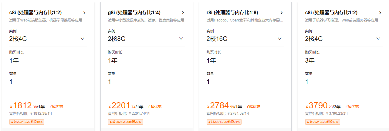 阿里云高性能企业级甄选Intel第八代计算型c8i、通用型g8i和内存型r8i实例简介-阿里云开发者社区