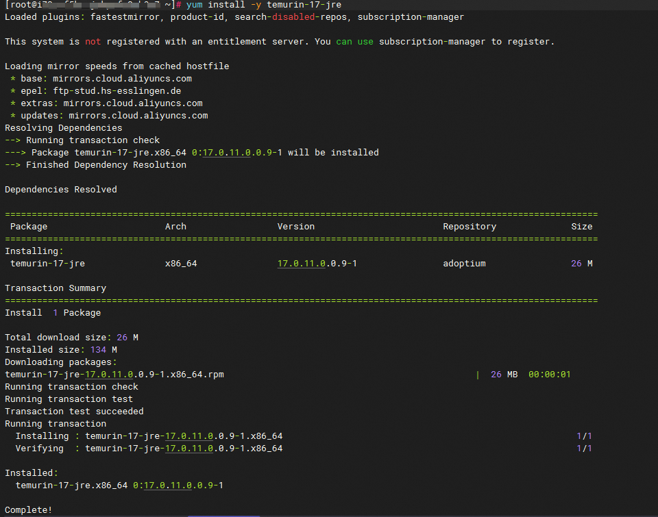 CentOS7.8配置Adoptium-Java17运行环境-阿里云开发者社区