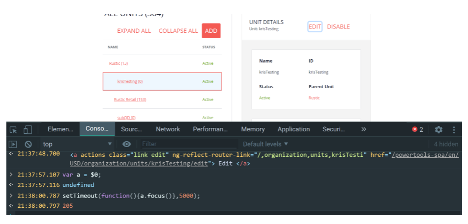  Chrome console focus focus 