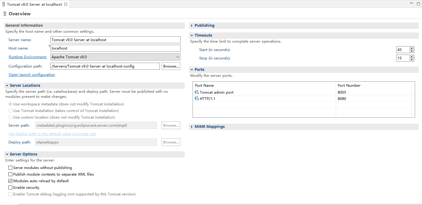 “Server Tomcat v9.0 Server at localhost was unable to start within 45 seconds“的解决方案-阿里云开发者社区