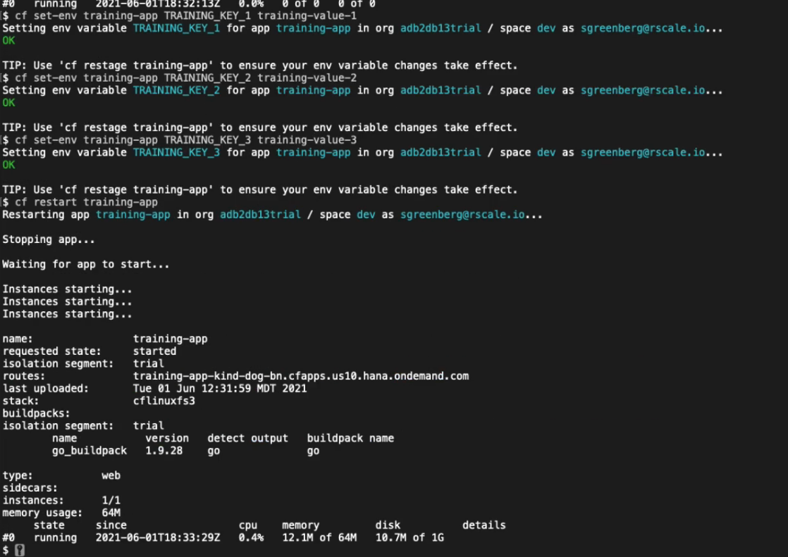 Cloud Foundry 3. cf 命令（1）-阿里云开发者社区