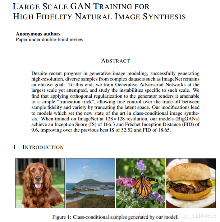 Paper之BigGAN：ICLR 2019最新论文《LARGE SCALE GAN TRAINING FOR HIGH FIDELITY ...