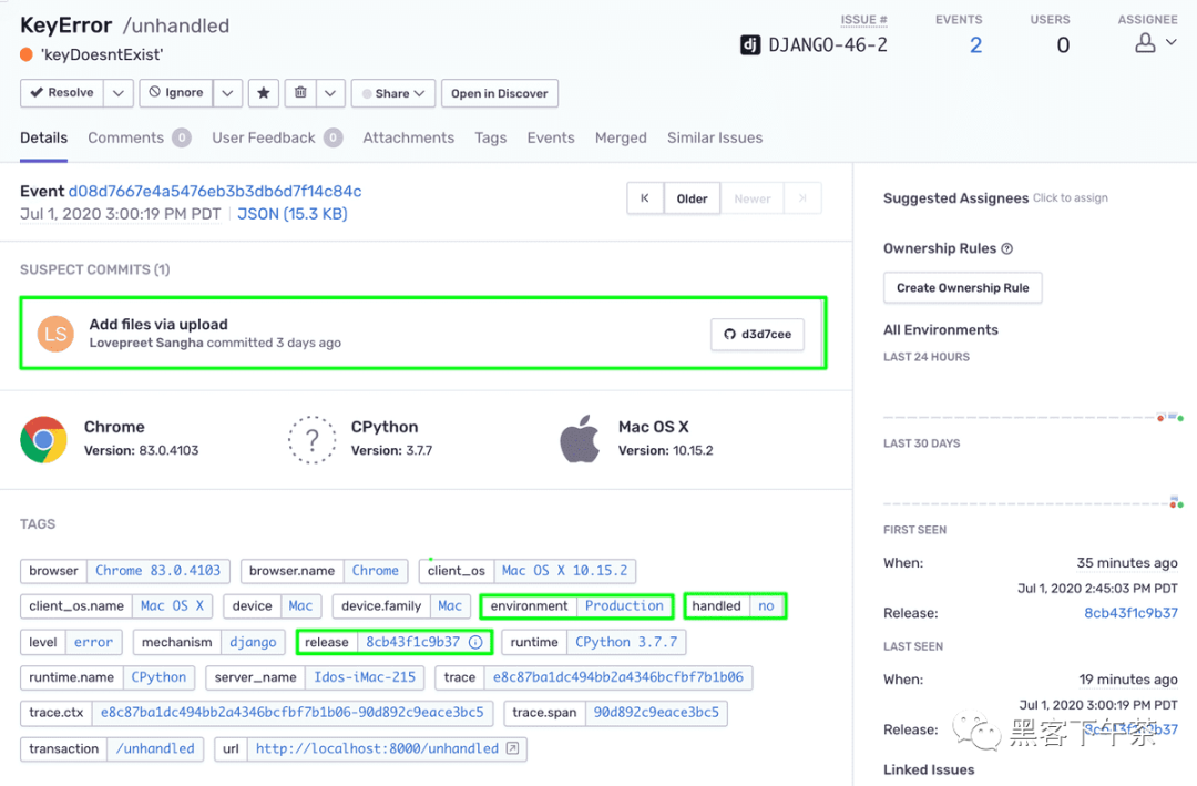 Sentry 后端监控 - 最佳实践(官方教程)-阿里云开发者社区