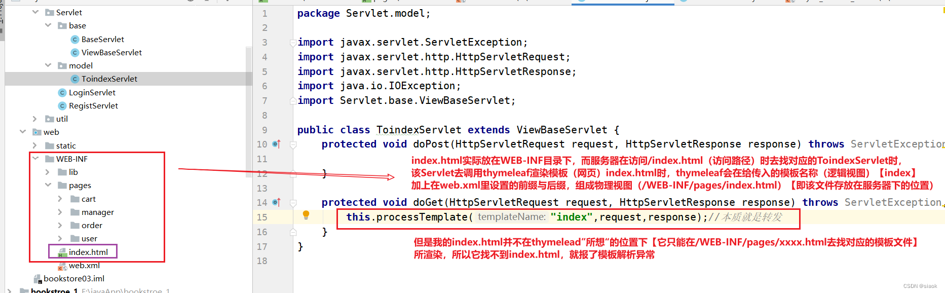 org.thymeleaf.exceptions.TemplateInputException: An error happened during template parsing ...