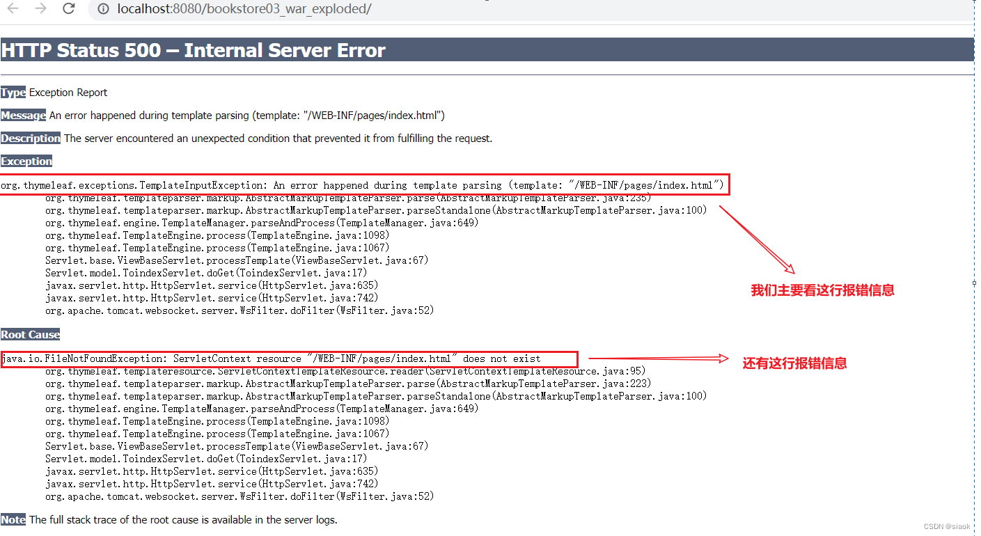 org.thymeleaf.exceptions.TemplateInputException: An error happened during template parsing ...