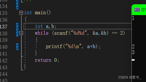 关于C语言中scanf多组输入的实现-阿里云开发者社区