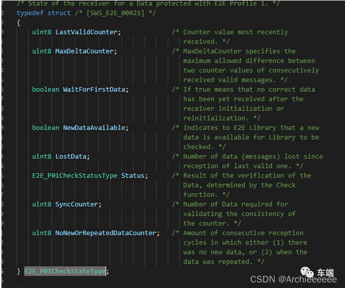 AutoSAR E2E P01数据保护原理配置与接口使用-开发者社区-阿里云