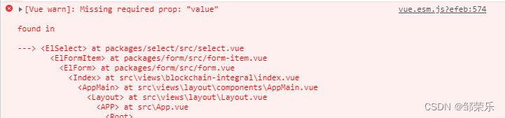 Vue开发中Element UI/Plus使用指南：常见问题（如Missing required prop: “value“）及中文全局组件配置解决方案-阿里云开发者社区