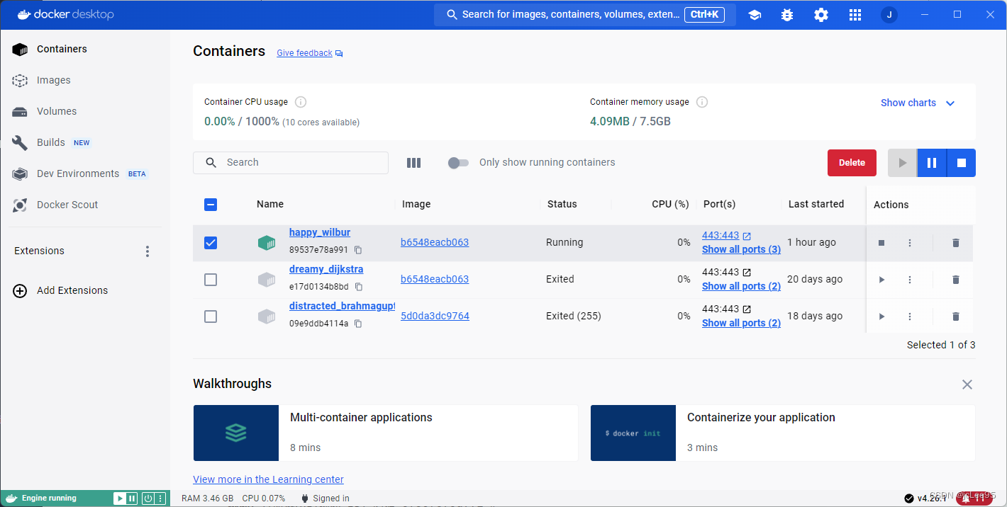 Docker Desktop图形化界面核心模块功能详解-开发者社区-阿里云