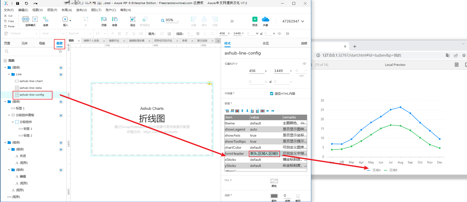 Axure Axhub Charts 数据编辑、显示-阿里云开发者社区