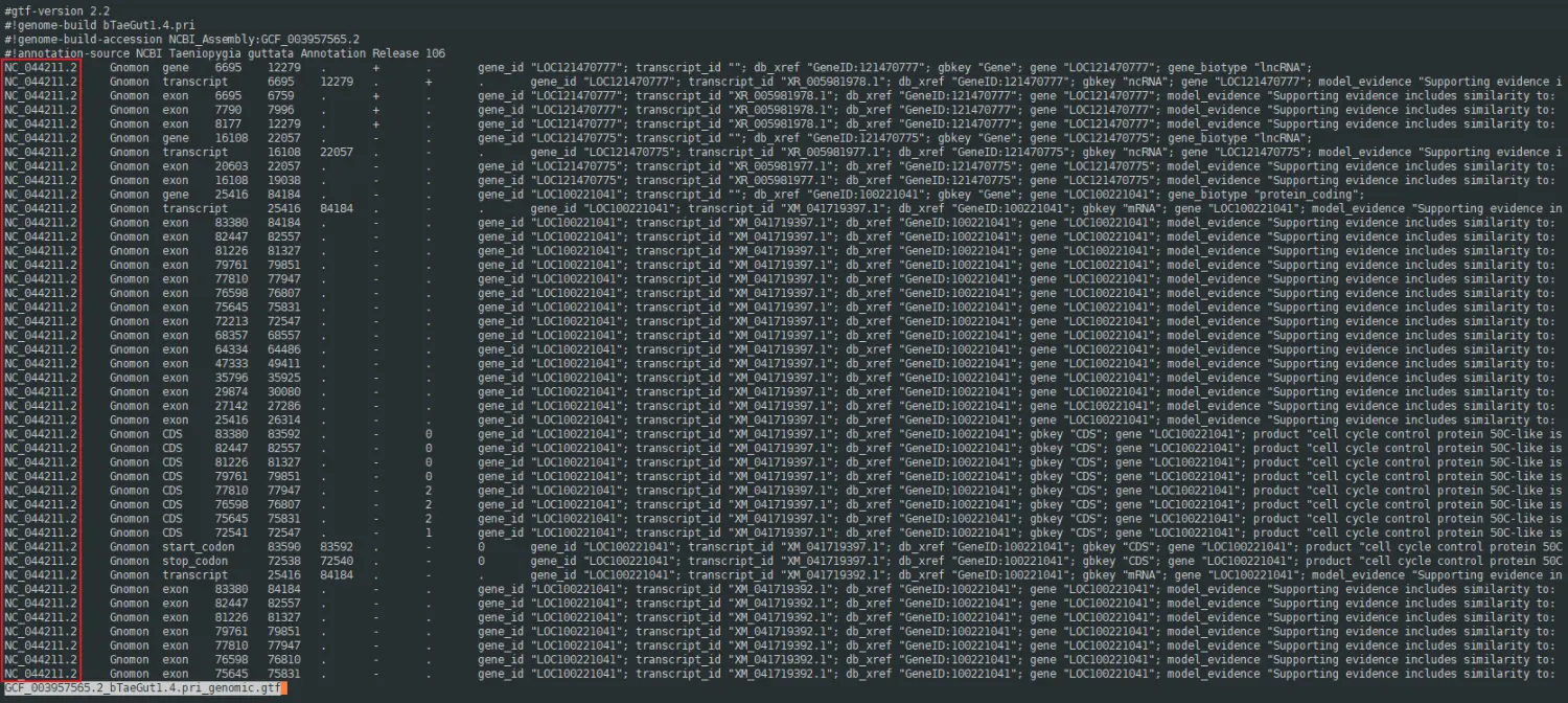 从NCBI获取GTF文件后使用shell提取线粒体基因名-开发者社区-阿里云