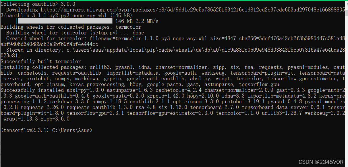 tensorflow-gpu-2.3.1安装 tensorflow安装 GPU版本tensorflow安装 tensorflow搭建-阿里云开发者社区