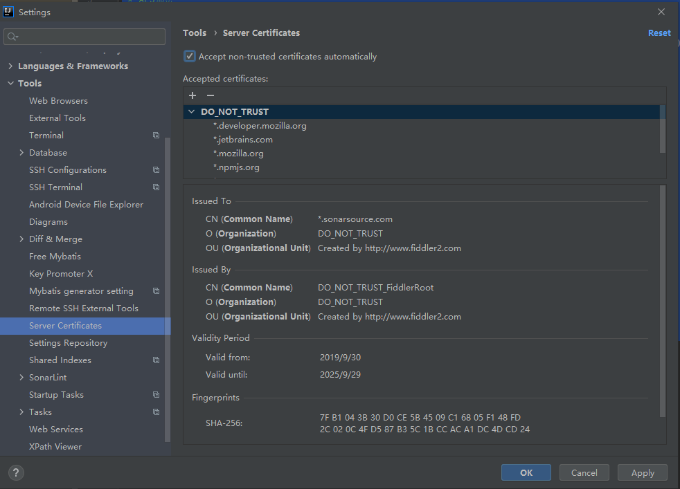 IDEA——untrusted server's certificate-阿里云开发者社区
