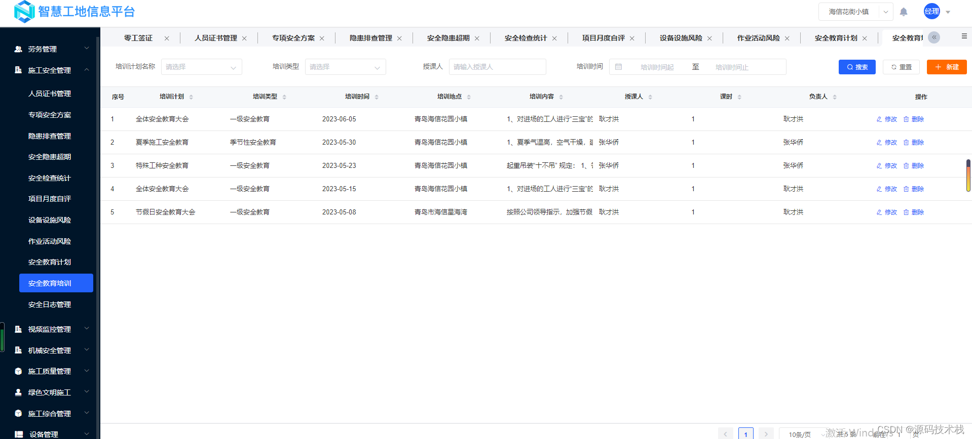 基于物联网、大数据、云计算、人工智能等技术的智慧工地源码（Java+Spring Cloud +UniApp +MySql）-阿里云开发者社区