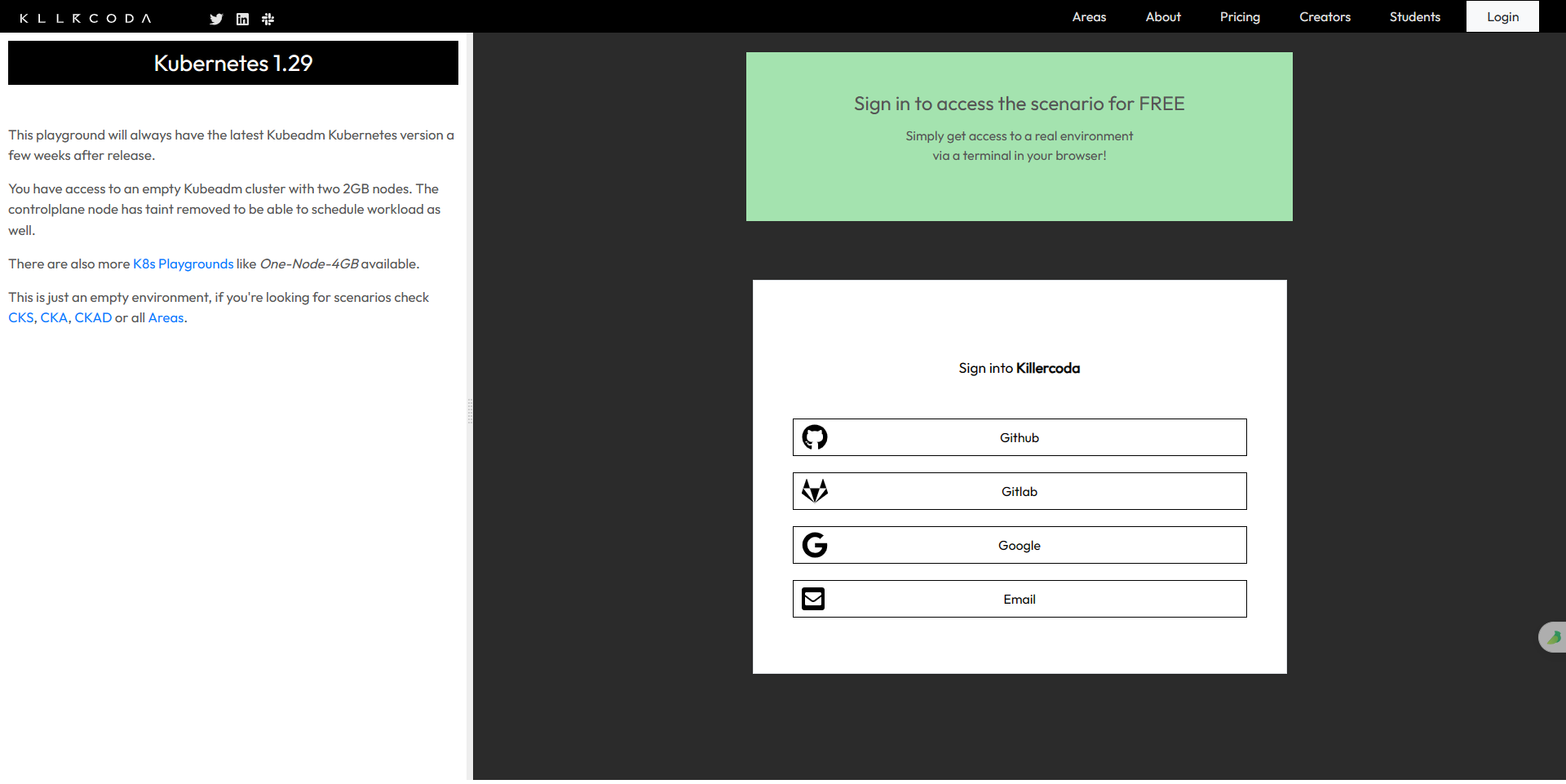 探索K8S的绝佳选择：Killercoda与Play-with-K8s在线练习平台-阿里云开发者社区