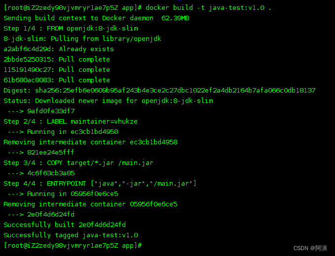 使用Dockerfile部署springboot项目 (入门级教程 简单易懂)-阿里云开发者社区