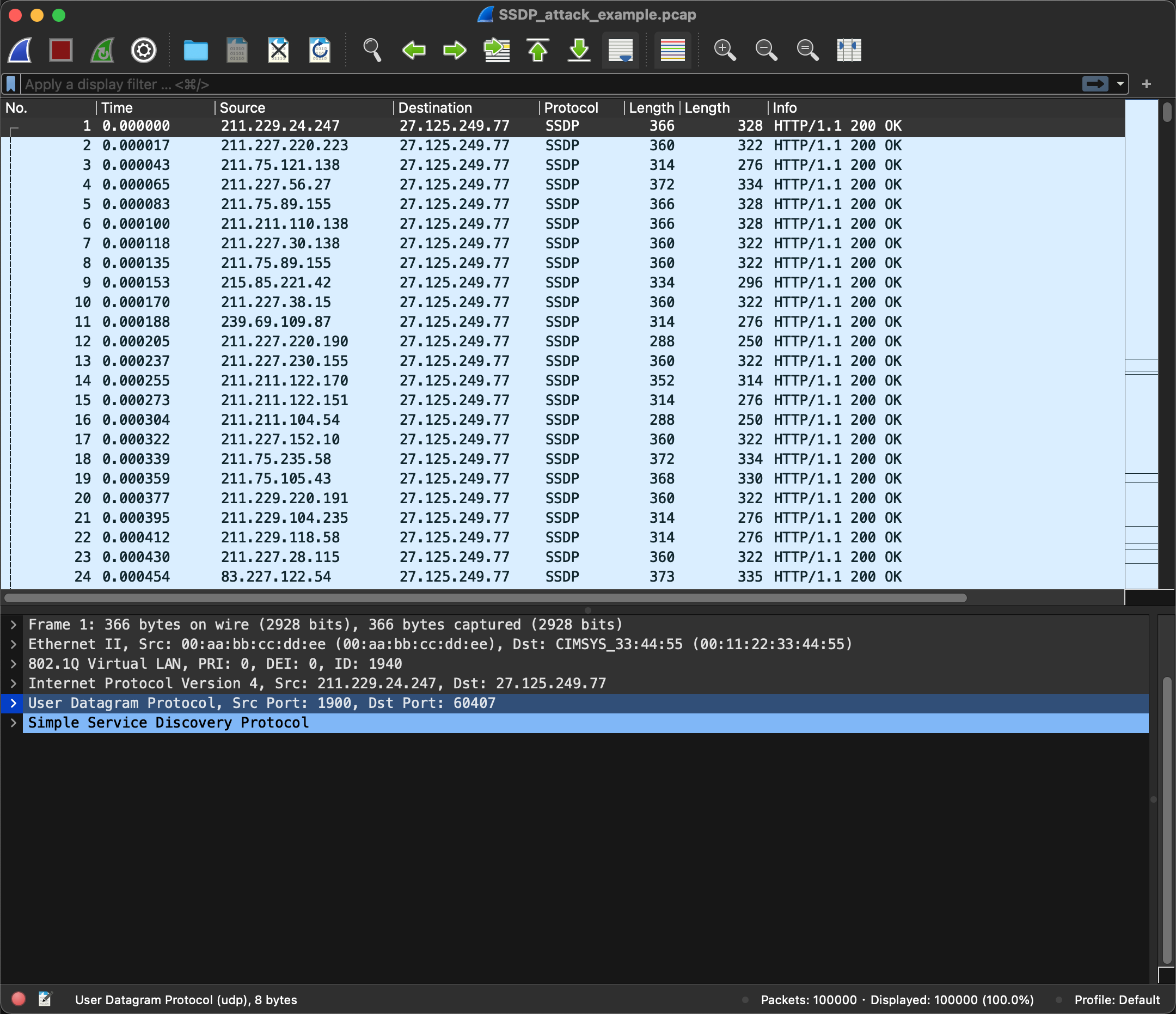 Wireshark把DDoS照原形（上）-阿里云开发者社区