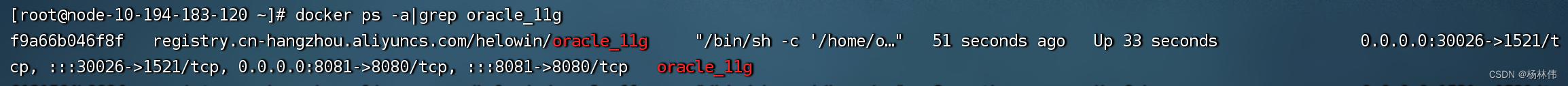 使用Docker安装并配置Oracle11g数据库-开发者社区-阿里云
