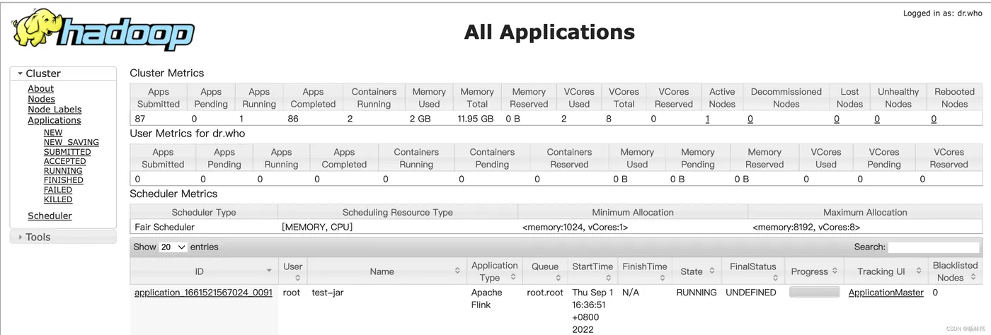 YARN REST API常用接口请求与响应详解含集群应用节点状态查询-开发者社区-阿里云