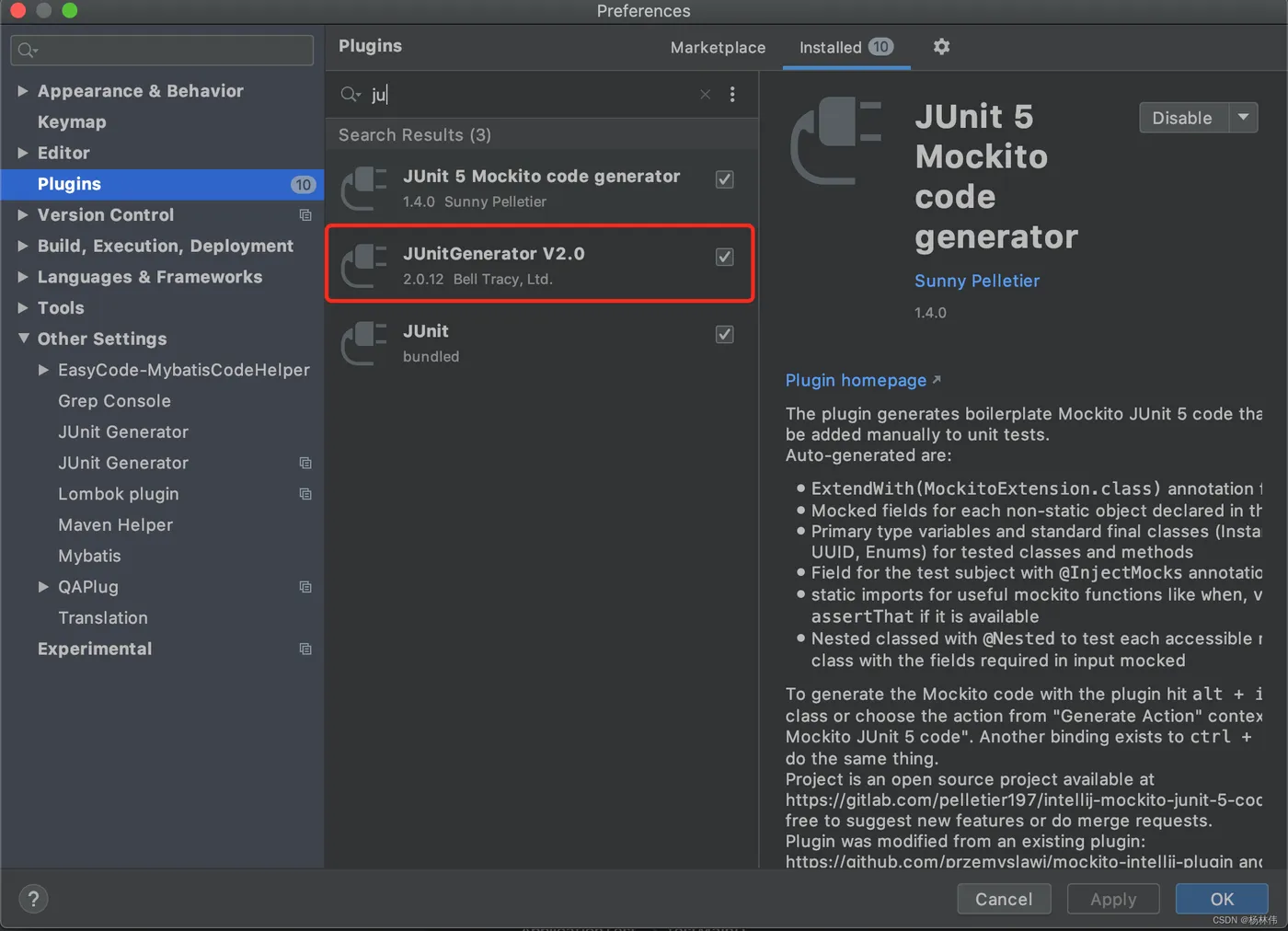 IDEA安装与使用JUnitGenerator插件-阿里云开发者社区