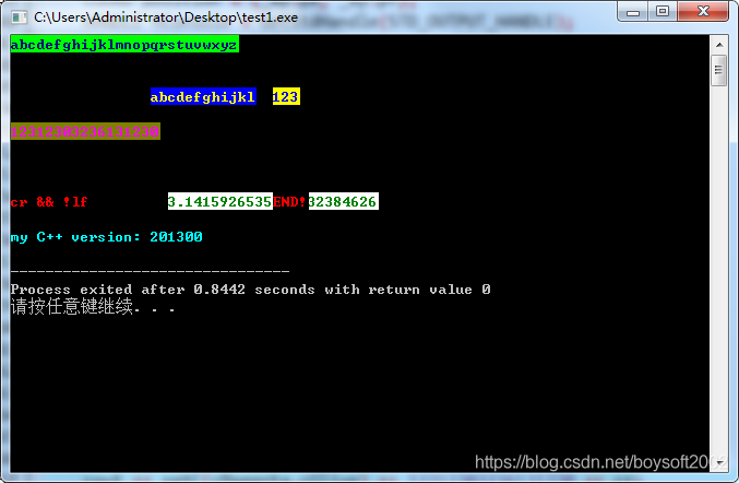 C++ 重载操作符＜＜实现cout定位输出以及设置颜色：cout＜＜Goto(x,y)＜＜setC(color)＜＜123＜＜cr；-阿里云开发者社区