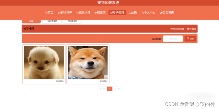 基于springboot宠物领养系统的设计与实现代码数据库文档 阿里云开发者社区