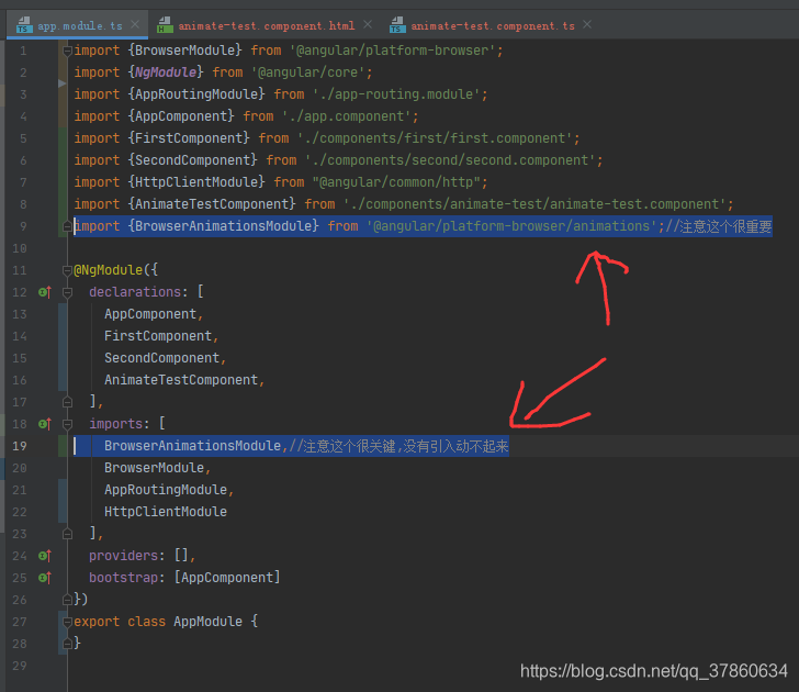 1分钟入门angular动画效果animations，敲简单滴哟~~-阿里云开发者社区