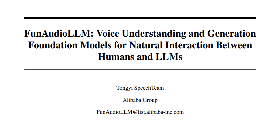 FunAudioLLM音频大模型详解与本地部署实践-开发者社区-阿里云