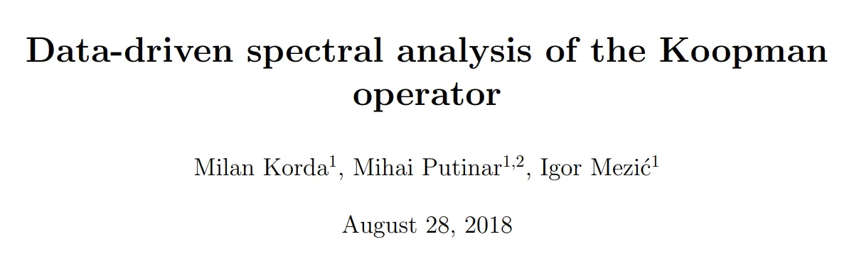 基于数据驱动的Koopman库普曼算子谱分析（Matlab代码实现）-阿里云开发者社区
