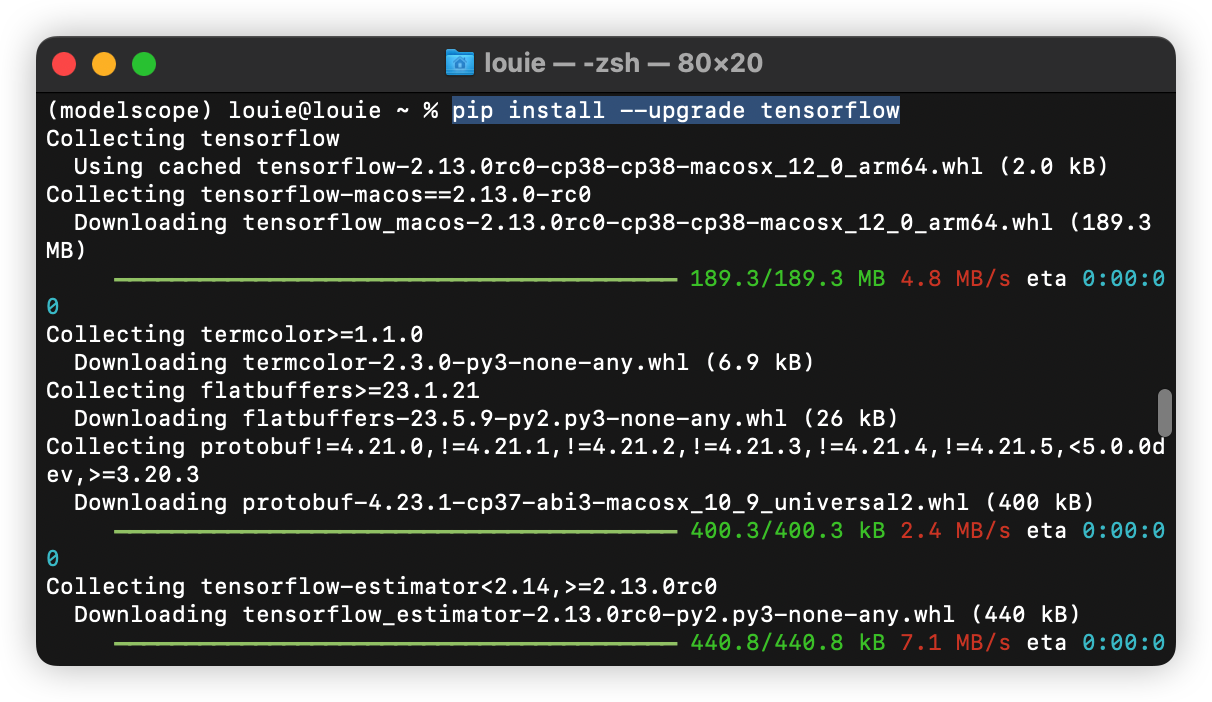macOS配置ModelScope本地开发环境-开发者社区-阿里云