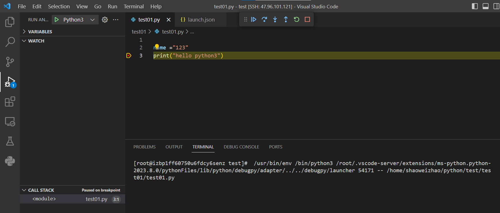 [笔记]Win10+VSCode+CentOS7+SSH+远程开发Python-阿里云开发者社区