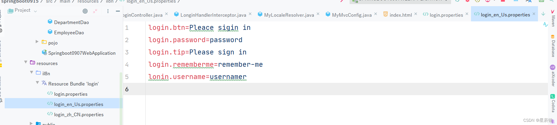 SpringBoot员工管理的项目——SpringBoot首页定制的操作和国际编码操作（课时十五）-阿里云开发者社区