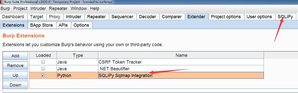 在BurpSuite中安装使用SQLiPy插件调用sqlmap扫描SQL注入-开发者社区-阿里云