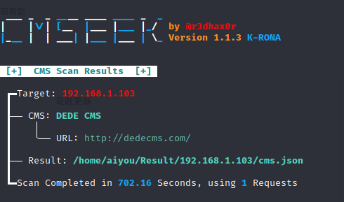 2021Kali系列 -- 指纹识别(CMSeek)-阿里云开发者社区