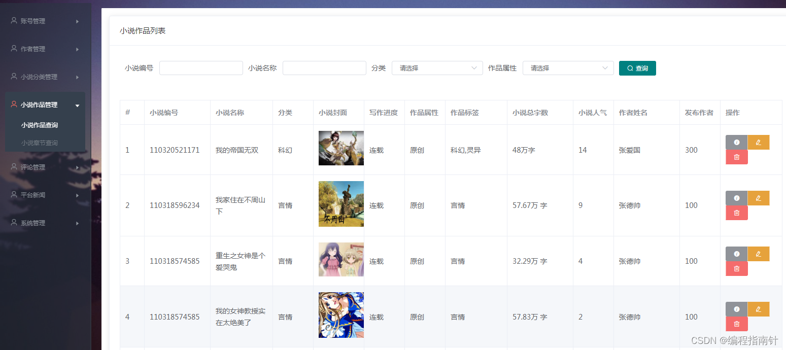 小说网站|基于Springboot+Vue实现在线小说阅读网站-阿里云开发者社区