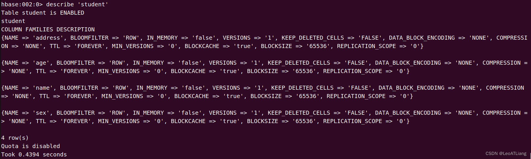 Hbase Shell操作-阿里云开发者社区