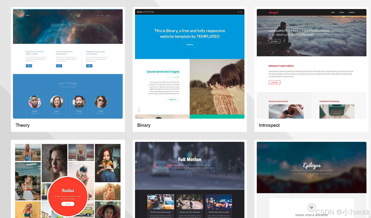 介绍一些免费 的 html 5模版网站 和配色 网站-阿里云开发者社区