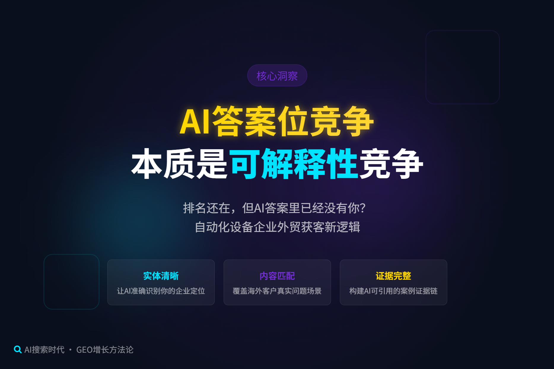 外贸GEO案例|自动化设备企业AI答案位反超：AB客GEO复盘-阿里云开发者社区