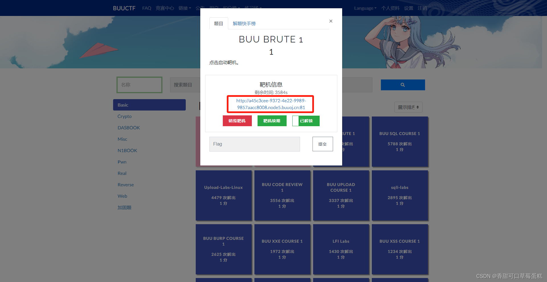 BUUCTF Basic入门题解Writeup含LFI暴力破解SQL注入-开发者社区-阿里云