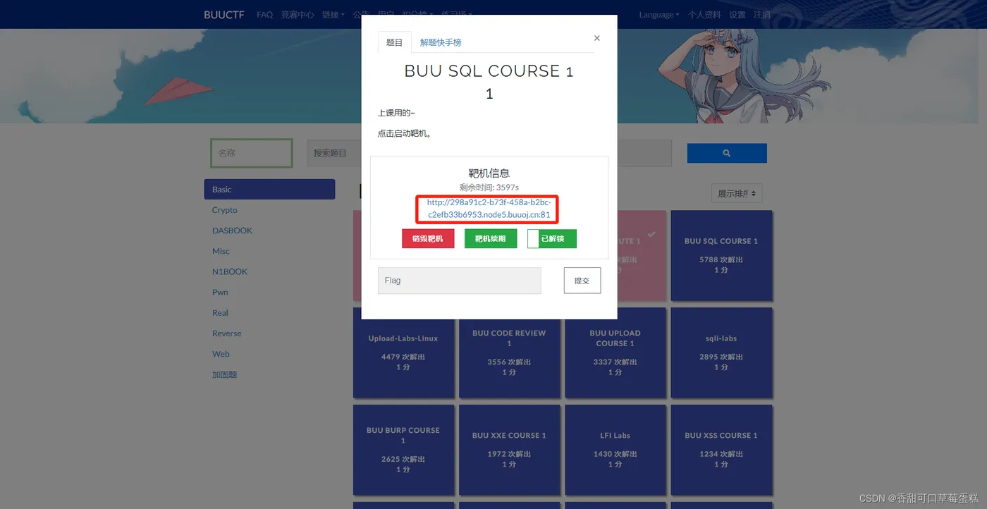 BUUCTF Basic入门题解Writeup含LFI暴力破解SQL注入-开发者社区-阿里云