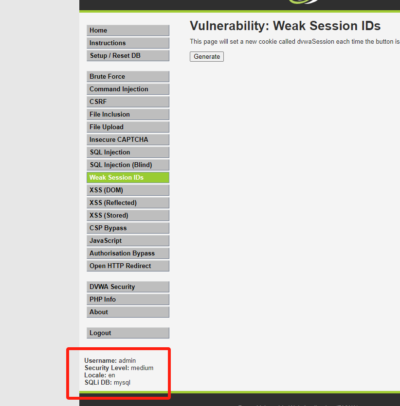 DVWA Weak Session IDs漏洞利用通关与原理详解-开发者社区-阿里云